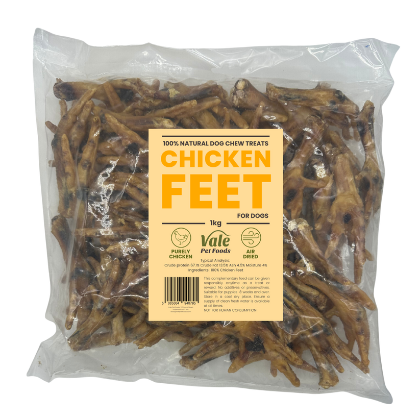Dried Chicken Feet - 1kg – Vale Pet Foods
