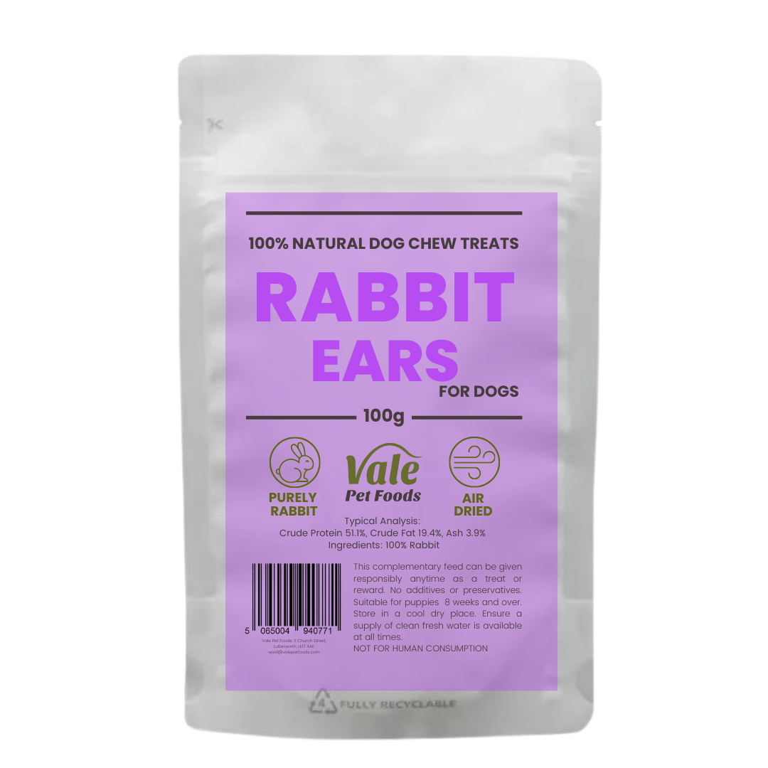 Furry Rabbit Ears Dog Treats – Vale Pet Foods